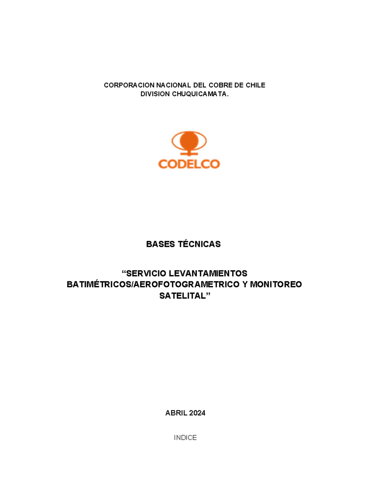 LIC 009-24 BT Rev ABA 24 - Bases Técnicas para Monitoreo Satelital - Studocu