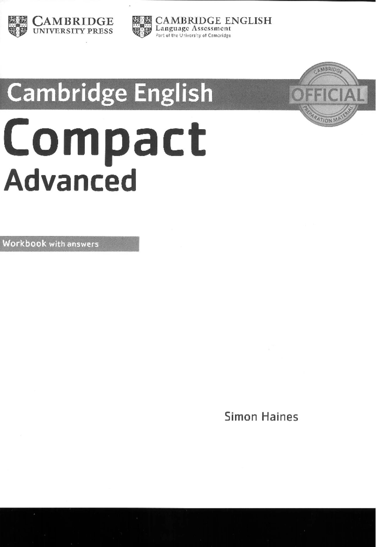 Compact Advanced Workbook with answers. For revised exam from 2015 by ...