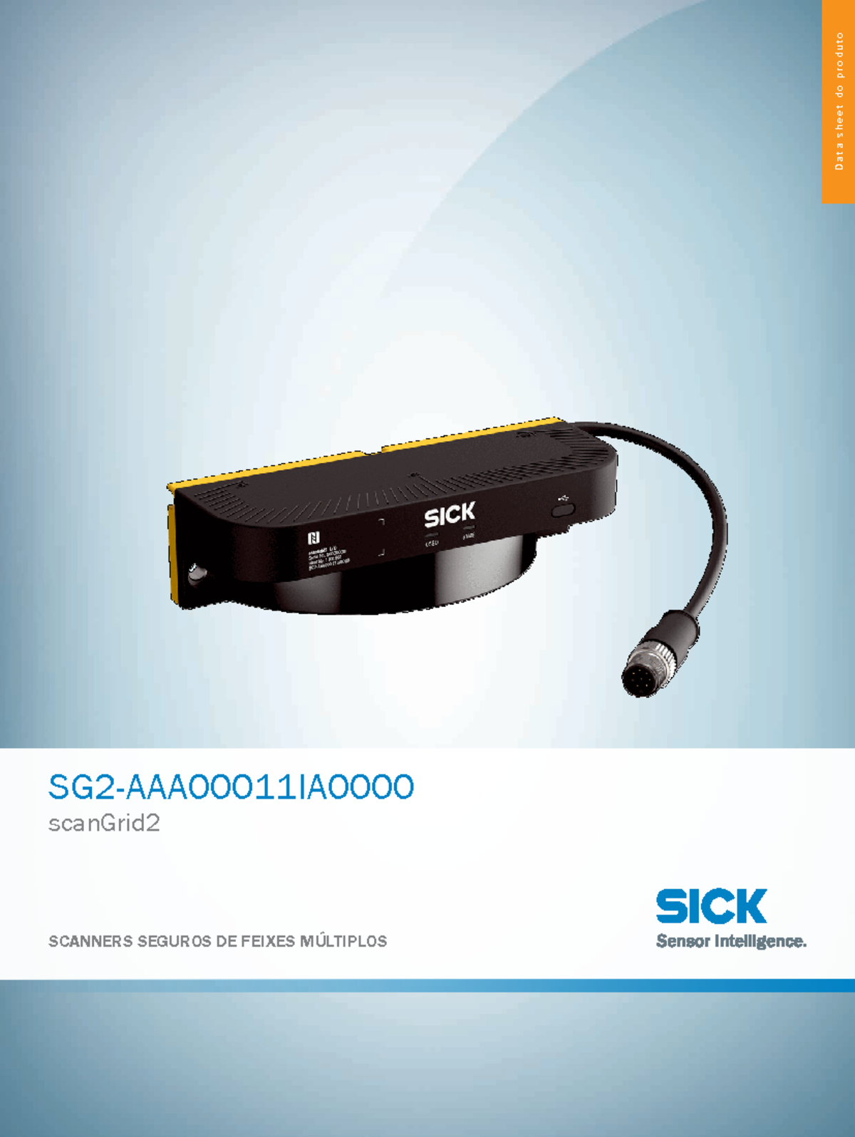 Folha de Dados do Produto scanGrid2 - Scanners Seguros de Feixes ...