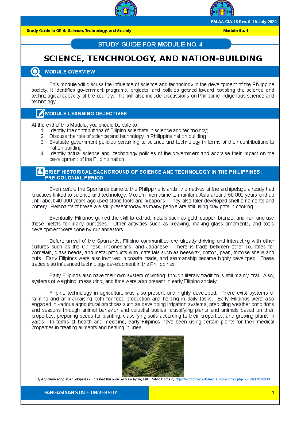 STS - Study Guide 4 2nd Sem - SCIENCE, TENCHNOLOGY, AND NATION-BUILDING ...