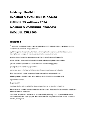 [Solved] Meaning of inganekwane - Applied African Languages Grammar for ...