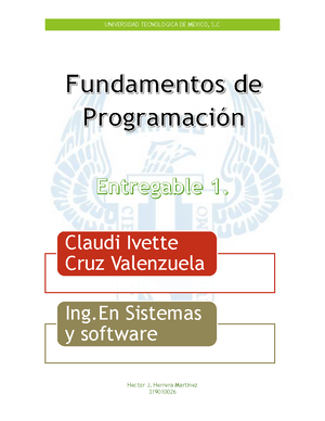 [Solved] Qu tipos de datos identificadores y operadores se utilizaron y - Fundamentos de ...