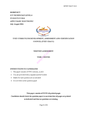 Computer Repair AND Maintenance from Curriculum ICT Technician Level 6 ...