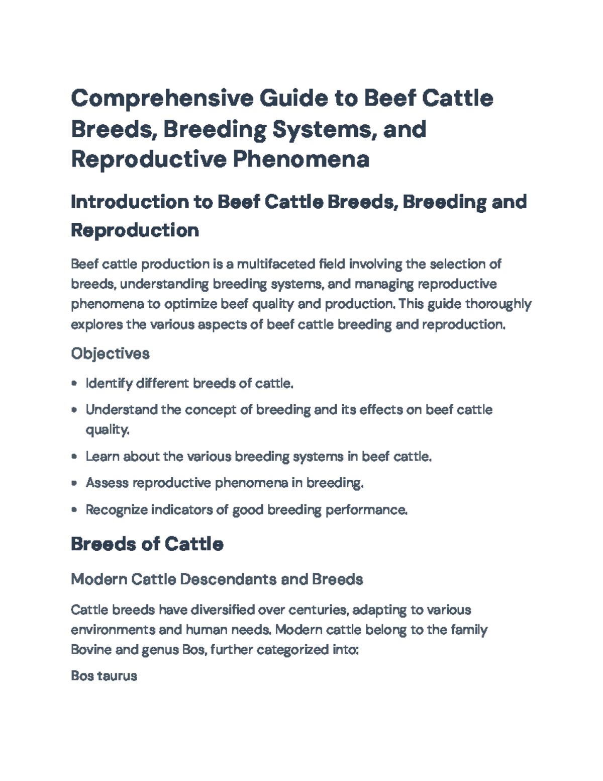 Comprehensive Guide to Beef Cattle Breeds & Reproduction Techniques ...