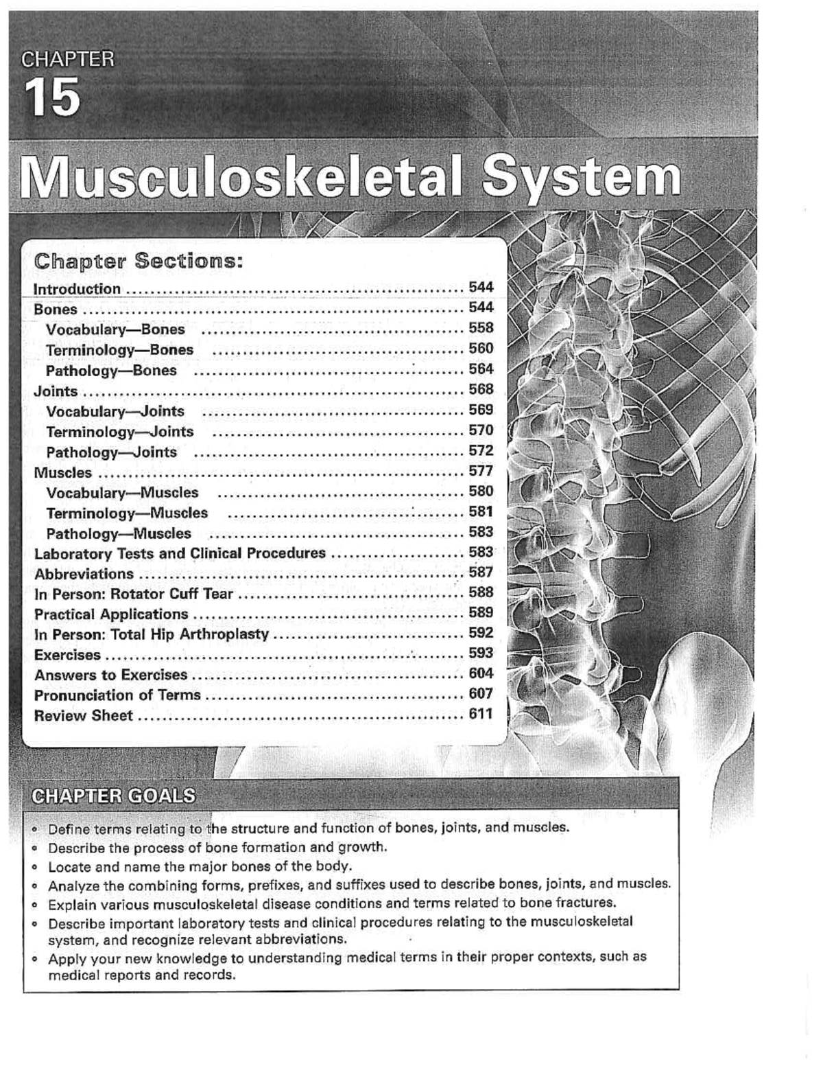 CHAPTER 15: Musculoskeletal System Overview and Key Concepts - Studocu