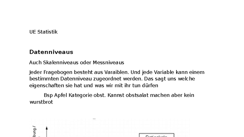 UE - SoSe2025 Datenniveaus Grafische Darstellungen Datenbearbeitung in ...