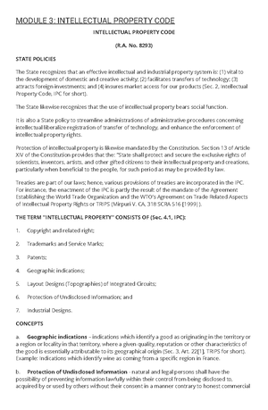 Module 4 - Insurance Code - MODULE 4: INSURANCE CODE INSURANCE CODE (R ...