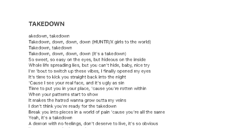 KPOP Demon Hunter Lyrics Analysis and Breakdown - Studocu