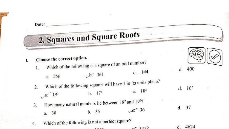 WB Square & Square Root - Practice Questions and Solutions - Studocu