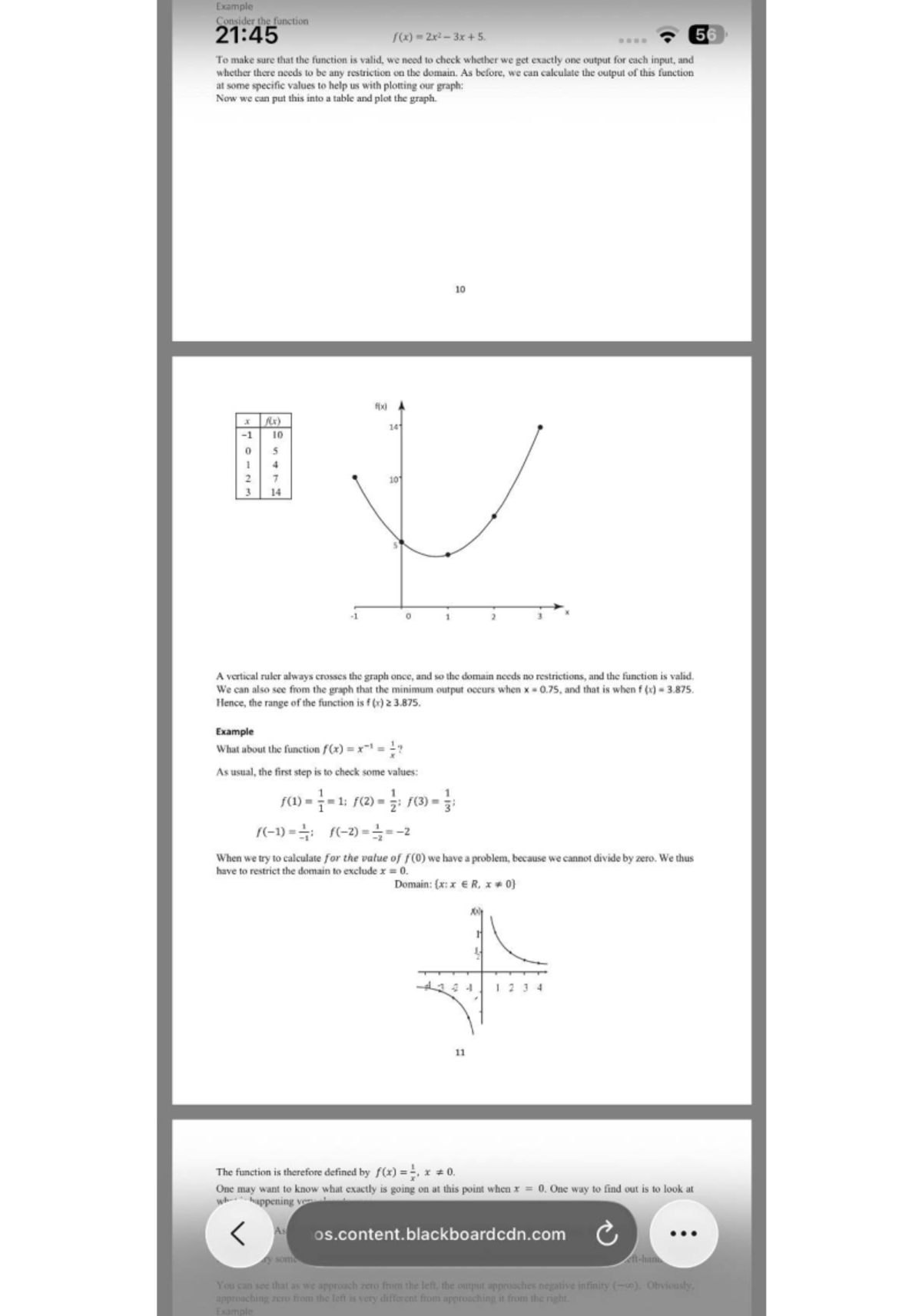 Foundation Math: Validating Functions and Domain Restrictions - Studocu