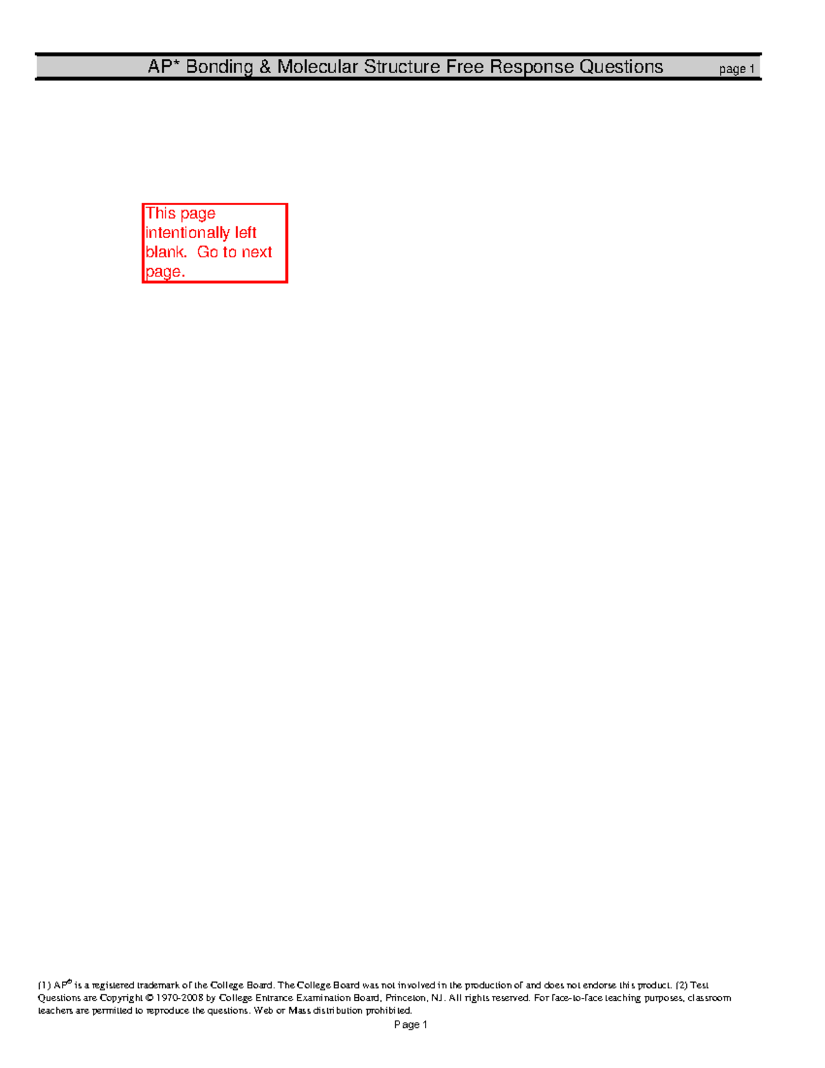 Bonding Molecular Structure FRQs KEY (AP Chemistry) - Studocu