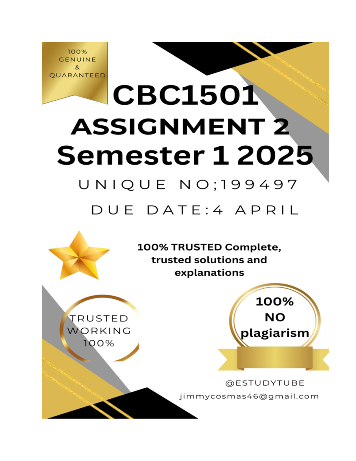 CBC1501 Assignment 2: Complete Guide for Submission & Essay Planning ...