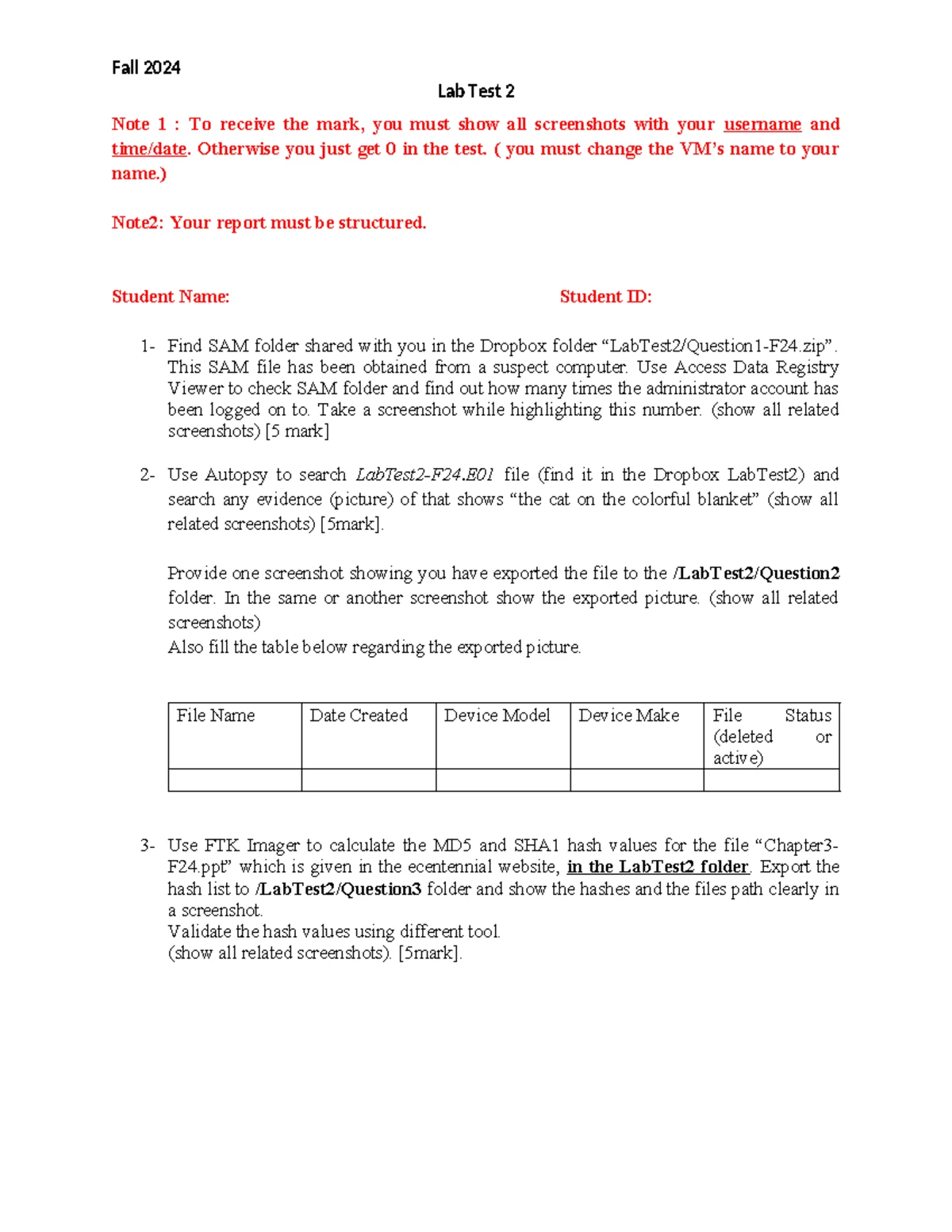 Chapter 3 - COMPUTER FORENSIC - Main content Chapter 3 Data Acquisition ...