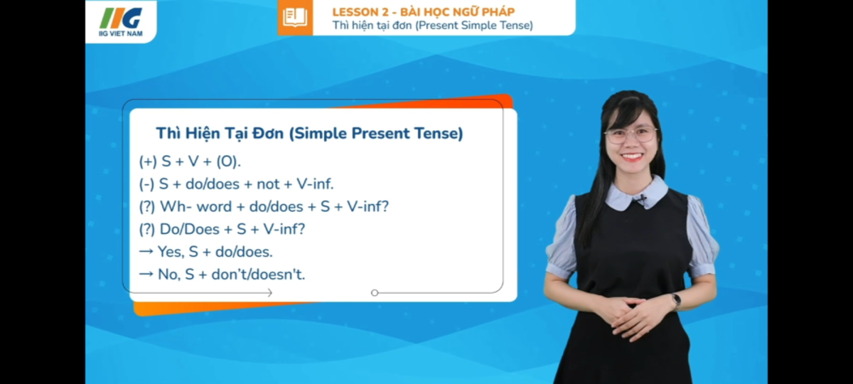 Thì hiện tại đơn - Lý thuyết thì hiện tại đơn - IIG IIG VIET NAM Thì hi ...