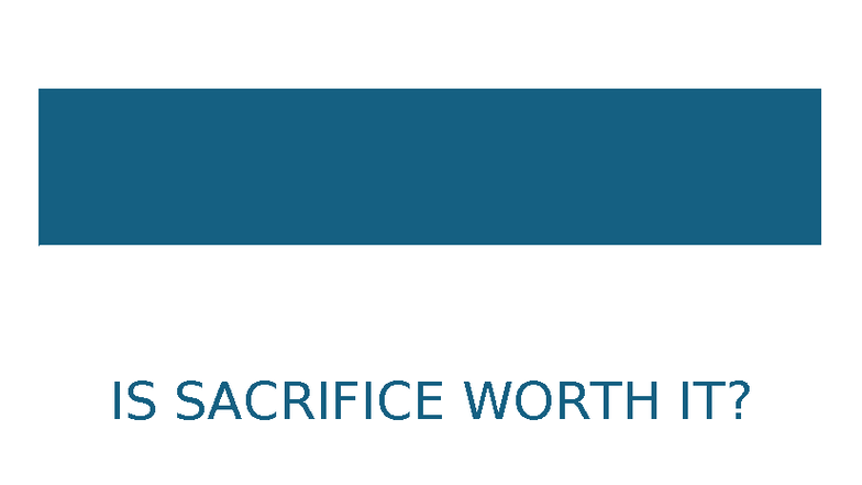 2026.ART.IA1 - Exploring the Worth of Sacrifice in Art and Life - Studocu