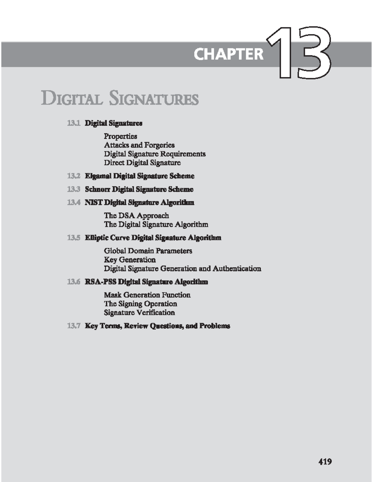 CHAPTER 13 DIGITAL SIGNATURES: SCHEMES, PROPERTIES, AND ATTACKS - Studocu