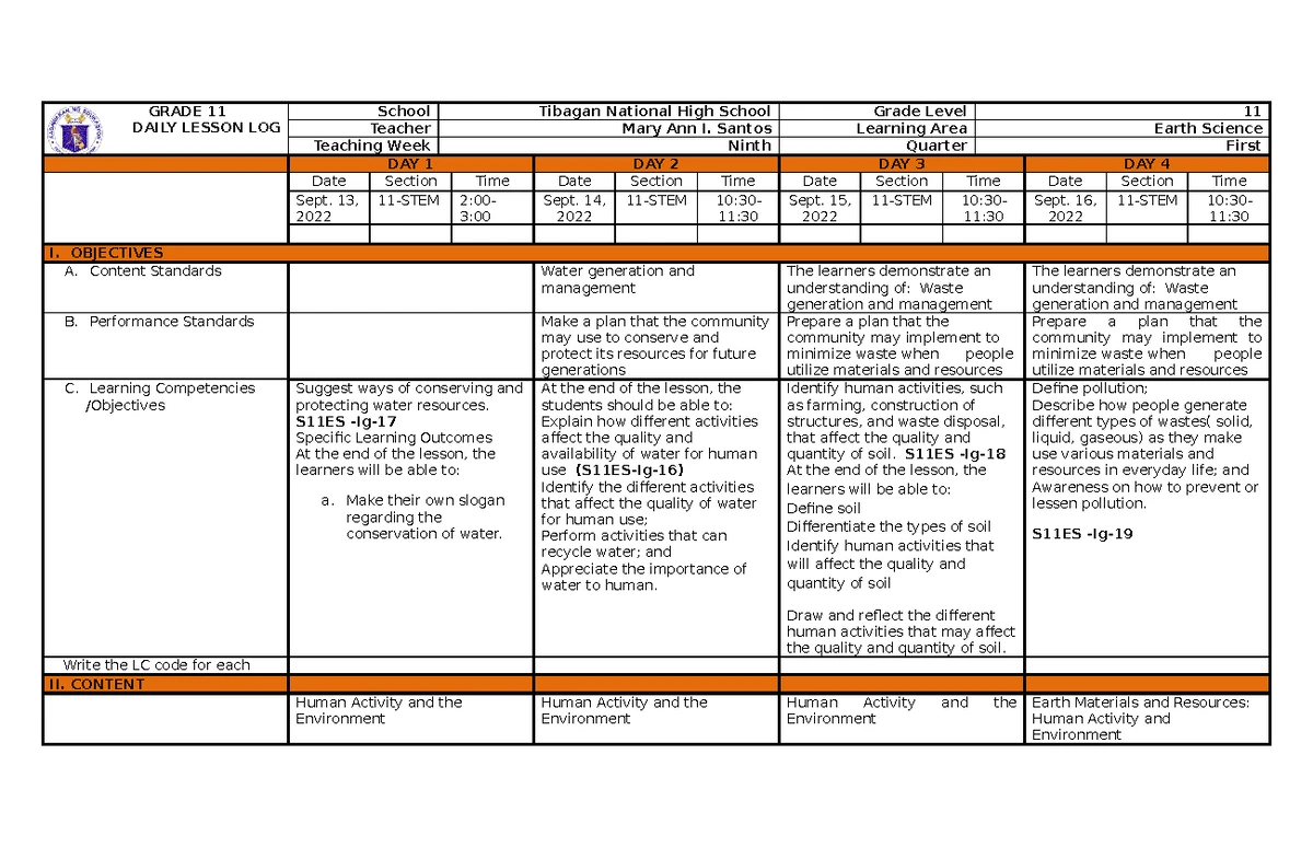 Detailed lesson plan-EALS - January 9, 2023 (Second Quarter) DETAILED ...