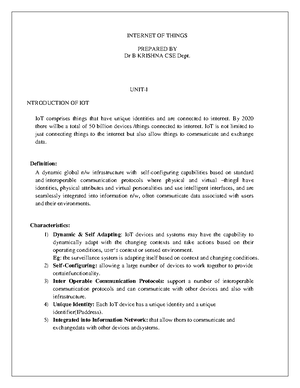 Iot chap 1 - iot notes - UNIT I Introduction - Definition and ...