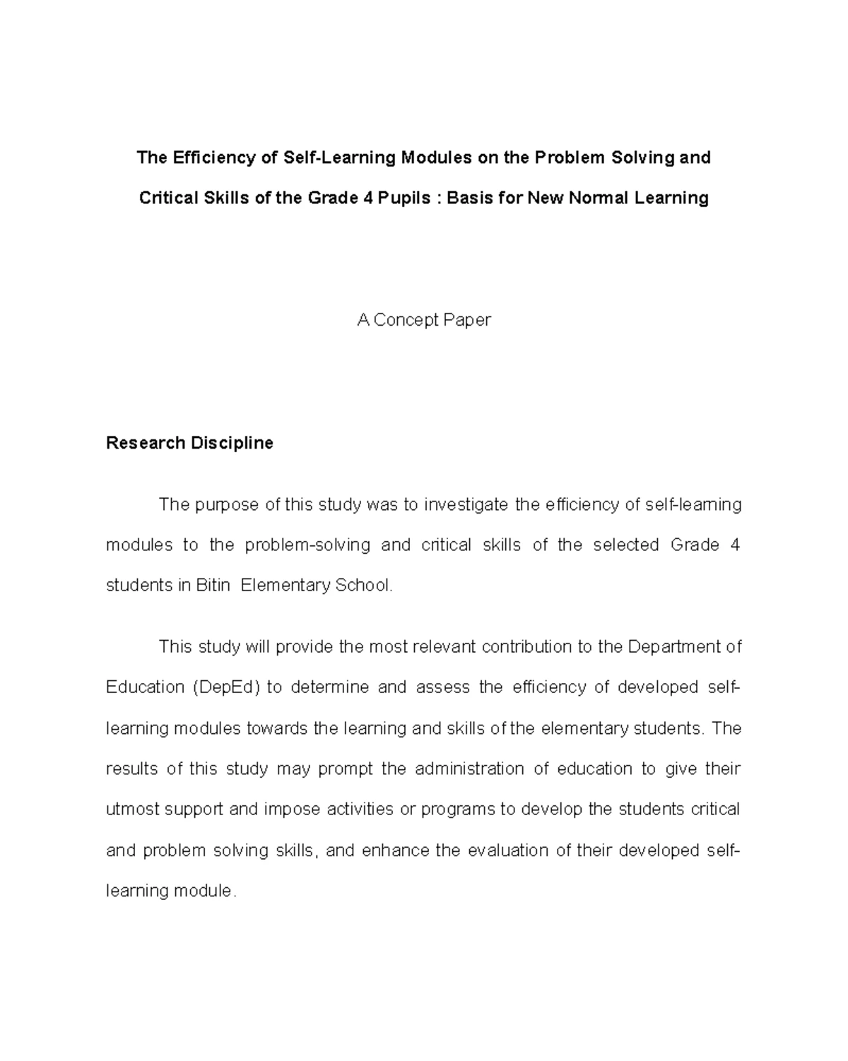 Chapter 3: Research Methodology on Peer Pressure (G11-HUMSS) - Studocu