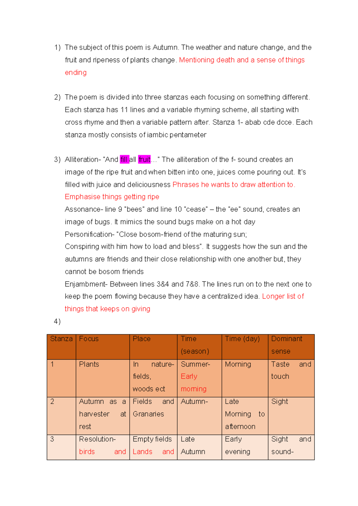 Week 10, 11 Poem Analysis: Themes, Structure, and Techniques - Studocu
