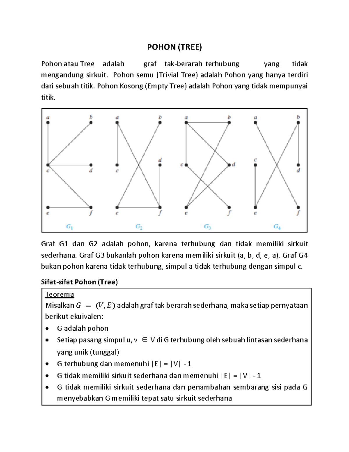 TREE Matematika Diskrit: Konsep dan Penerapan Pohon dan Algoritma - Studocu