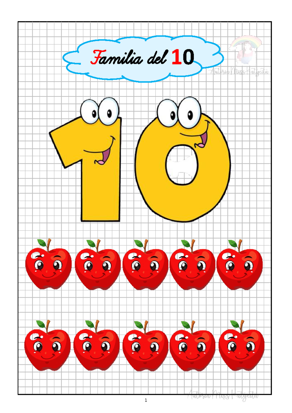 Familia de Números: Ejercicio Sobre el 10 - Studocu