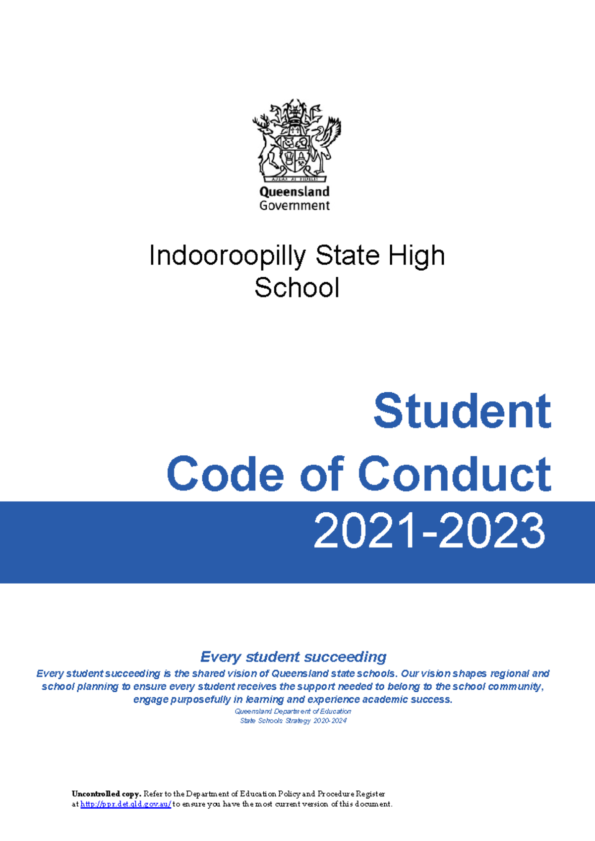 Ishs Student Code of Conduct 2021-2023: Promoting Safe Learning ...