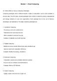 Cloud Computing - 21CS72 - VTU - Studocu
