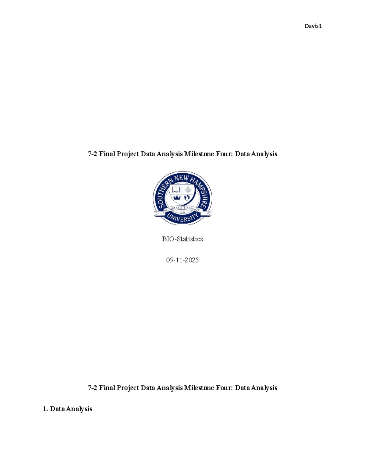 7-2 Final Project Data Analysis: Milestone Four Insights on EHR ...