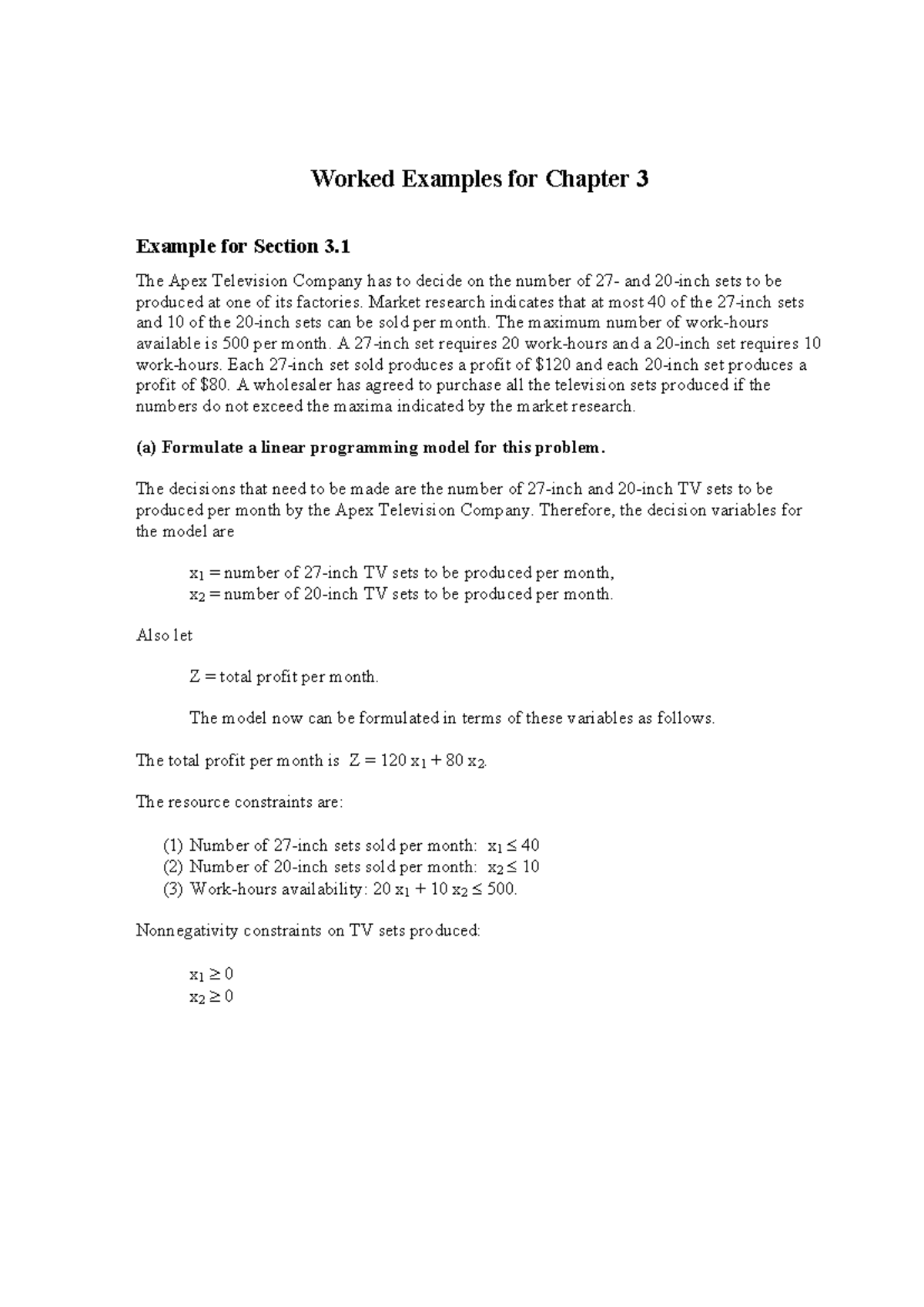 Examples-week1 - i dont know - Worked Examples for Chapter 3 Example ...