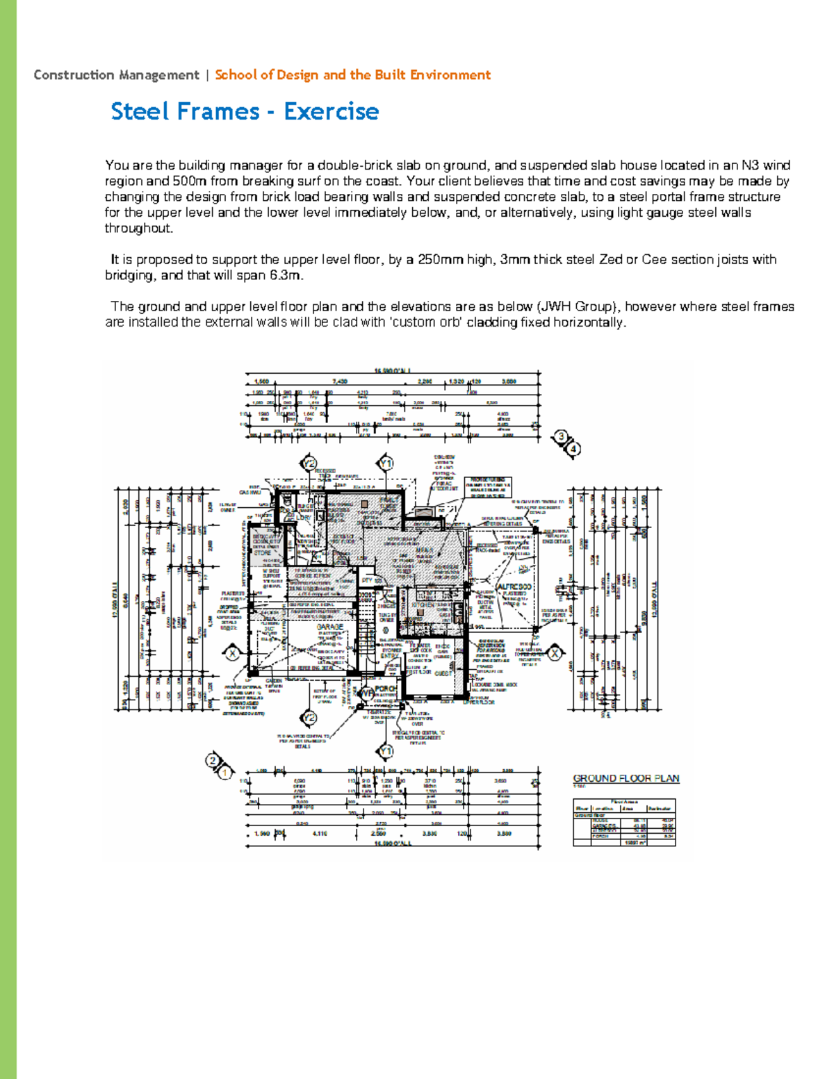 Construction Management: Steel Frames Exercise (Module 8) - Studocu
