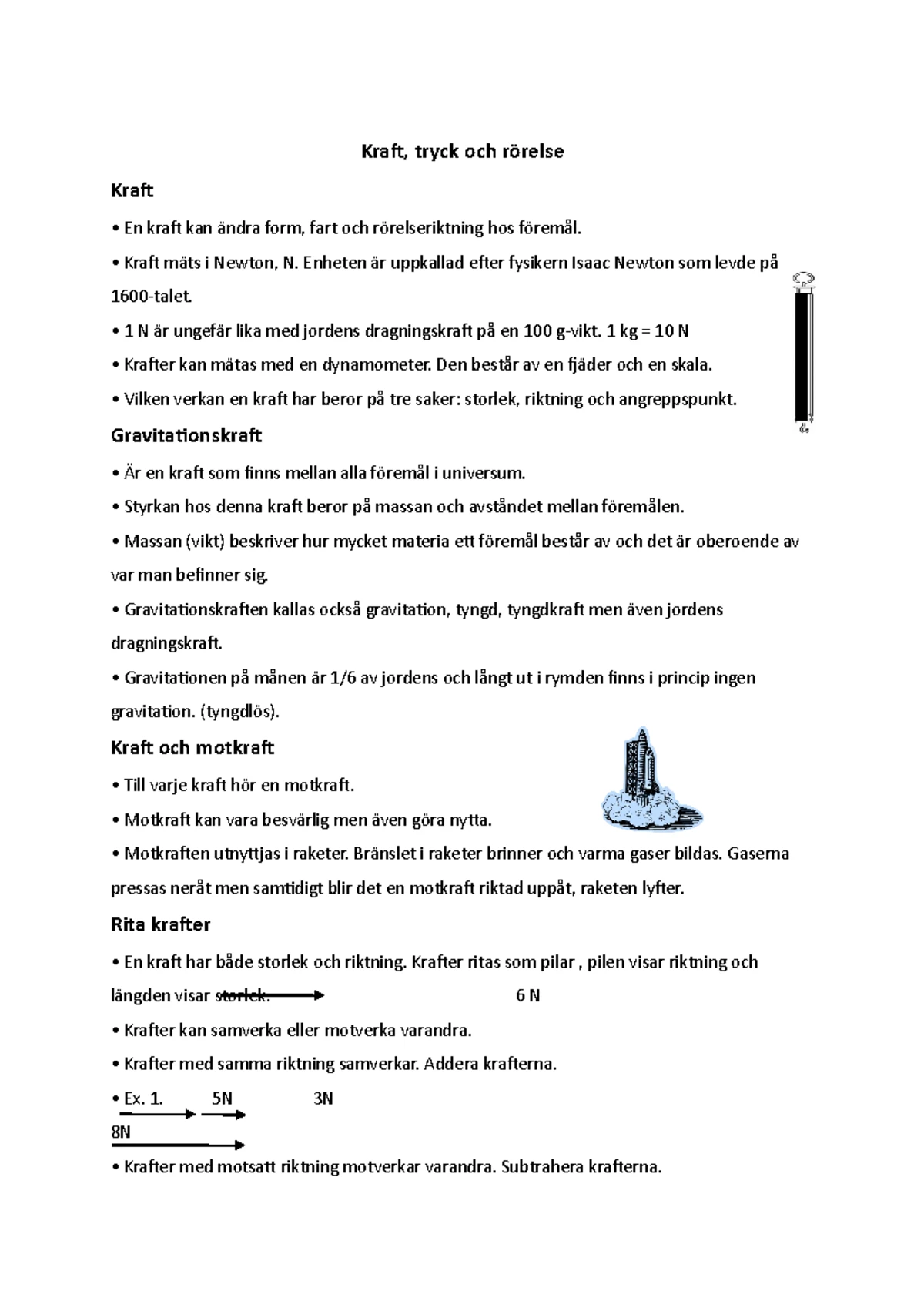 Fysik vt - Formelblad - Här är ett snabbt formelblad för Fysik 1, som ...