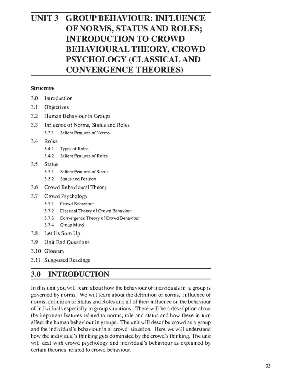 Unit 3 - Group Psychology: Norms, Roles, and Crowd Behavior Theories ...