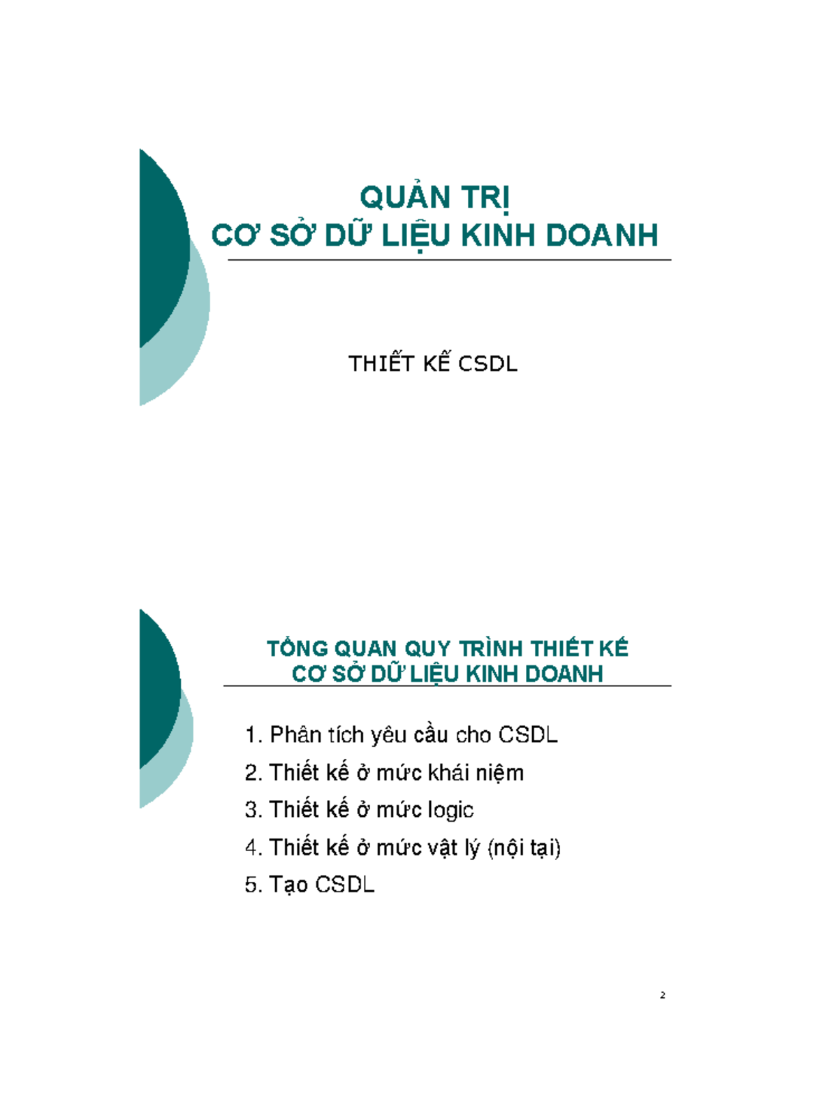 QUẢN TRỊ CƠ SỞ DỮ LIỆU KINH DOANH: THIẾT KẾ CSDL CHƯƠNG 4 - NO SQL ...