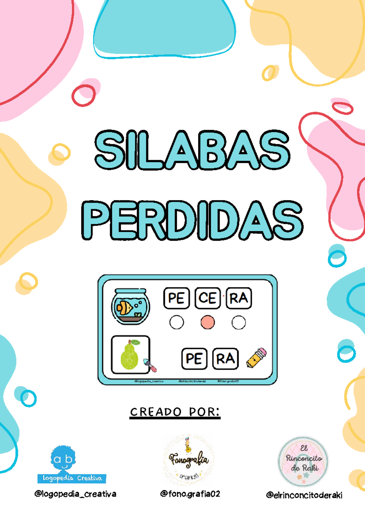 Silabas perdidas - .LENGUAJE Y COMUNICACION CONCIENCIA FONOLOGICA ...
