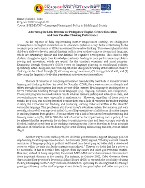 Detailed LP - Lesson Plan - Sample - A DETAILED LESSON PLAN IN ORAL ...