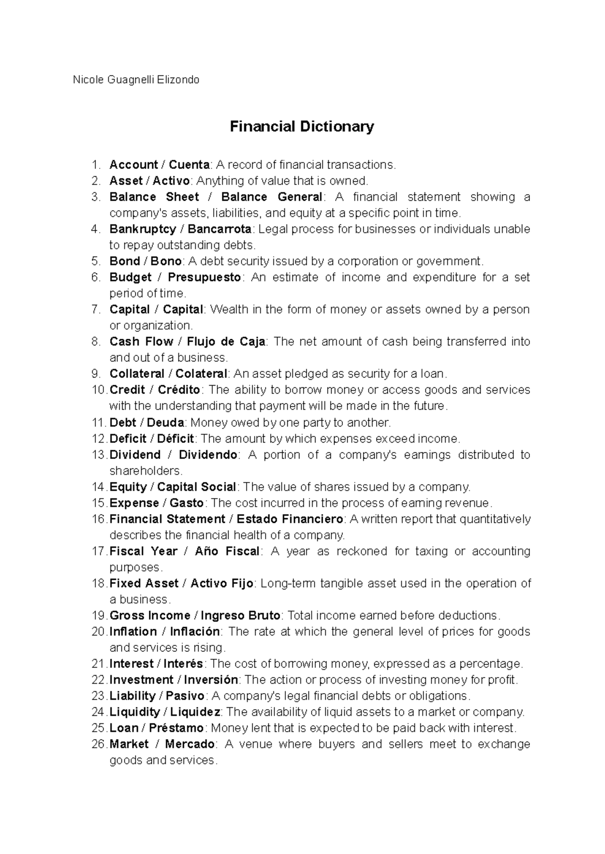 Financial Dictionary - HHHH - Nicole Guagnelli Elizondo Financial ...