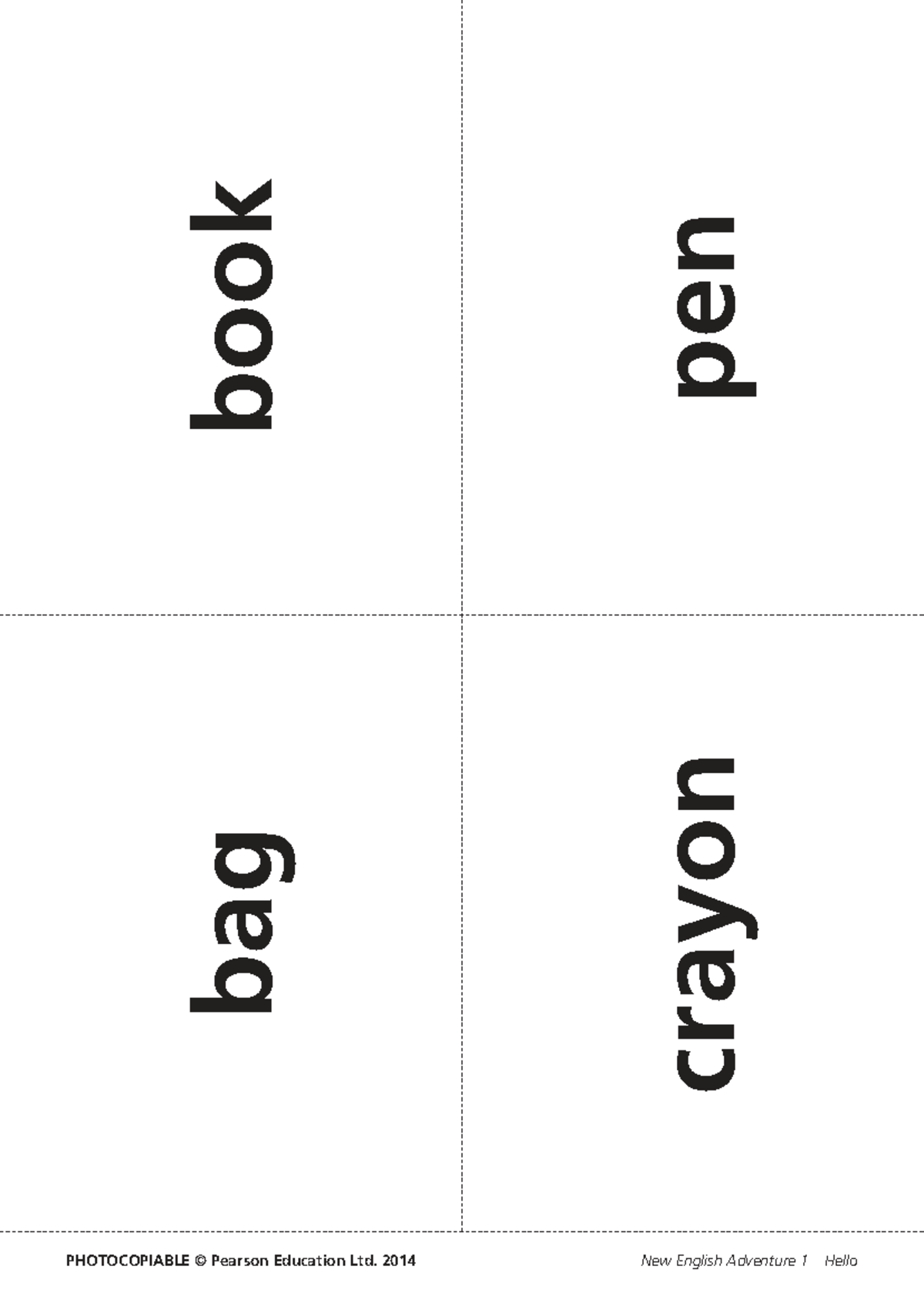 NEA 1 Word Cards: Vocabulary for New English Adventure 1 - Studocu
