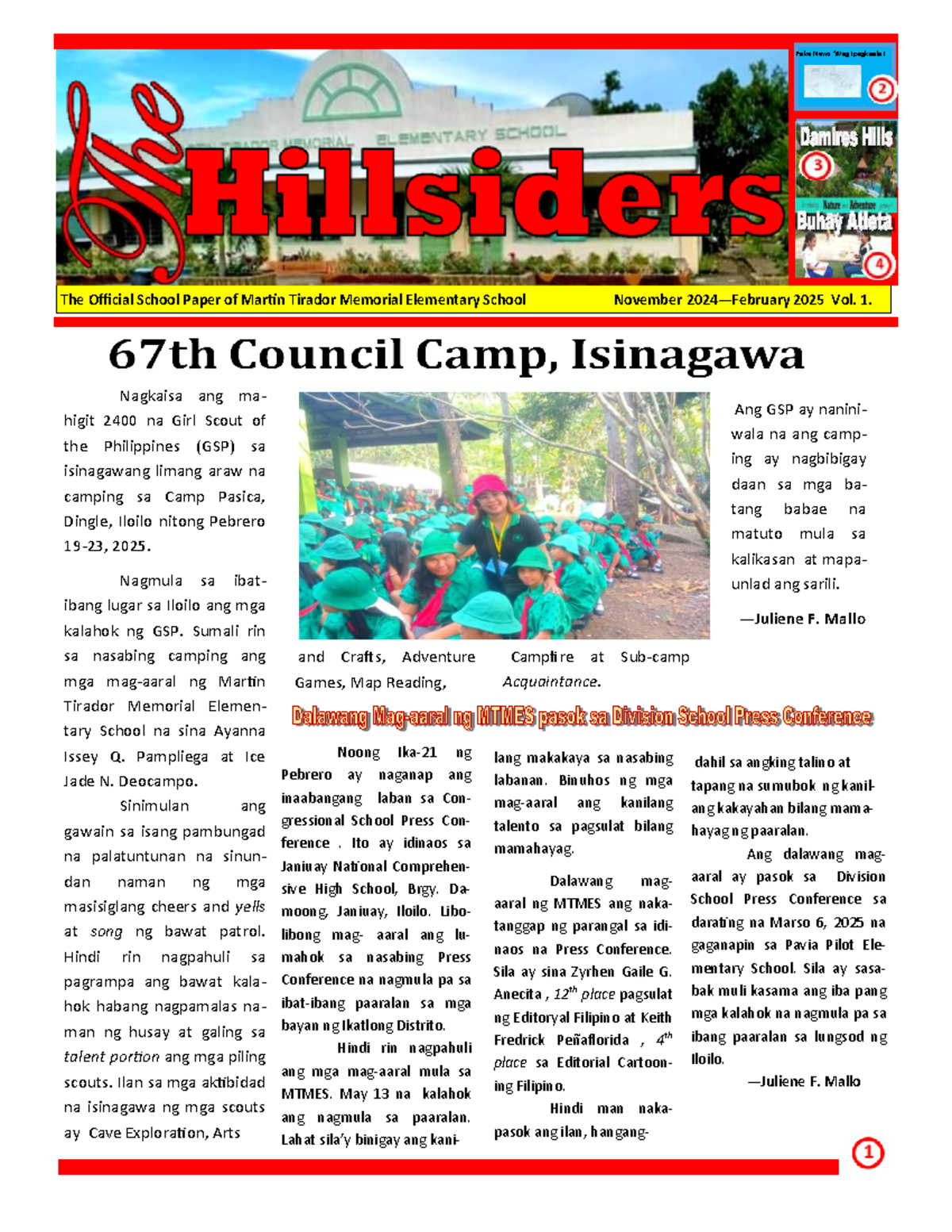 2025 School Paper: Fake News at GSP Camping Highlights - Studocu