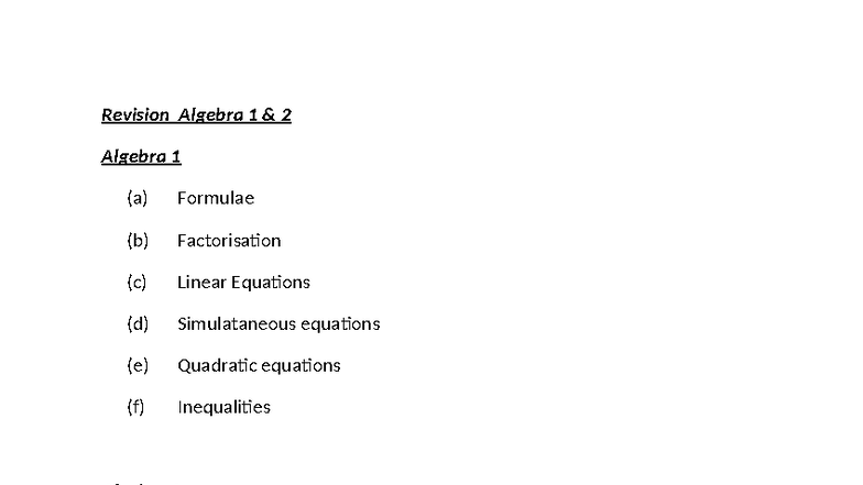 Algebra-12-p2-0580-maths - Basic Mathematic - Revision Algebra 1 & 2 ...