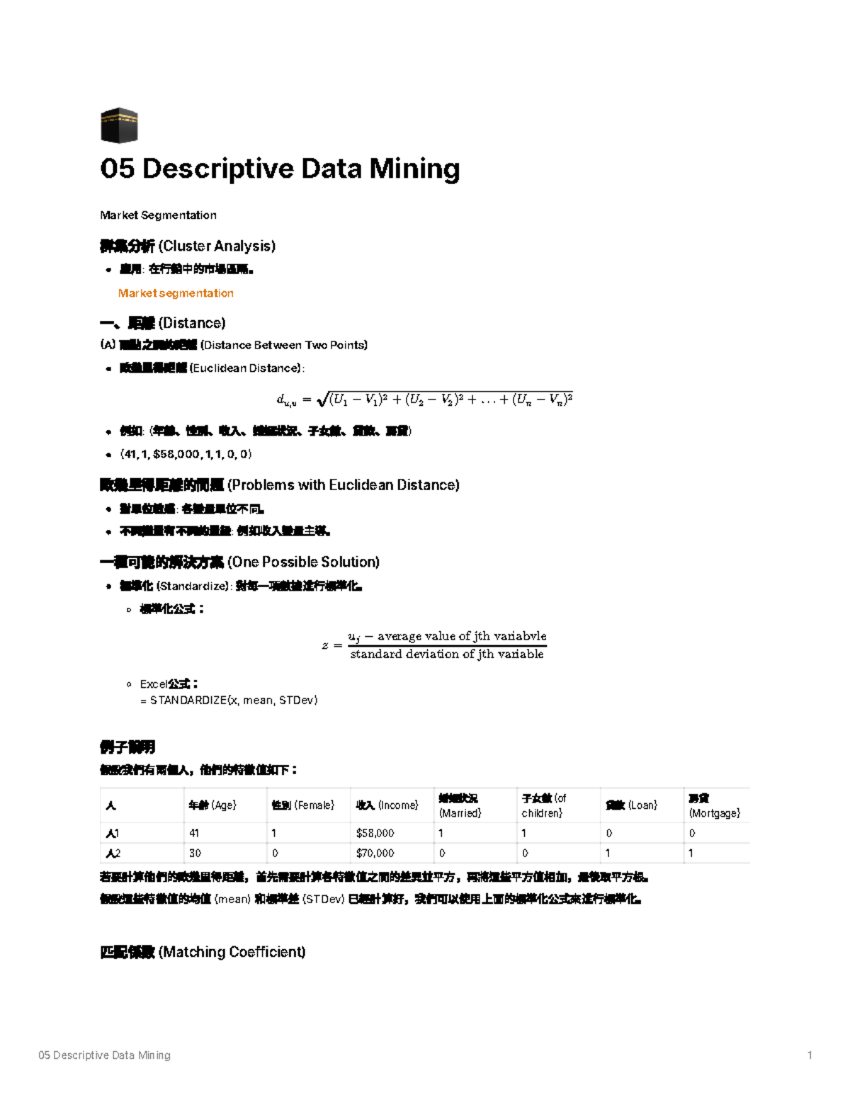 Data Mining Techniques: Descriptive Analysis and Clustering (Stat 301) - Studocu