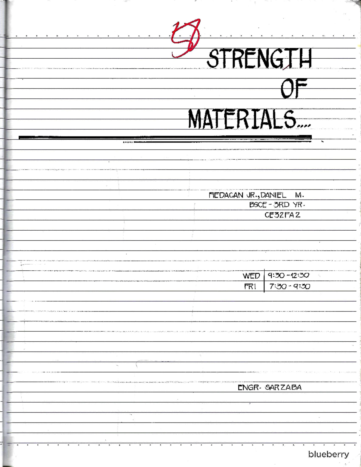 CE 003 - Quiz Notes on Strength of Materials with Stress Analysis - Studocu