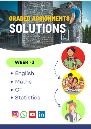 MATH WEEK 3 GA - MATHEMATICS GRADED ASSIGNMENT WEEK 3 SOLUTIONS - Mathematics for Data Science ...