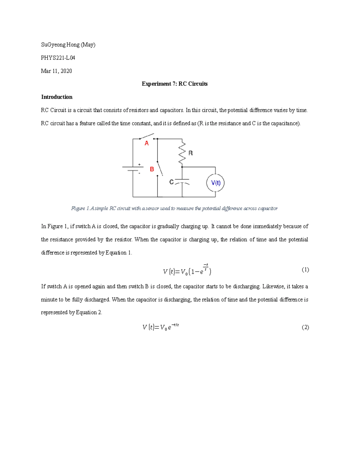 Lab 8 Phys 221 - LAB 8 INTRODUCTION In this lab, the main objective is to discover what magnetic ...