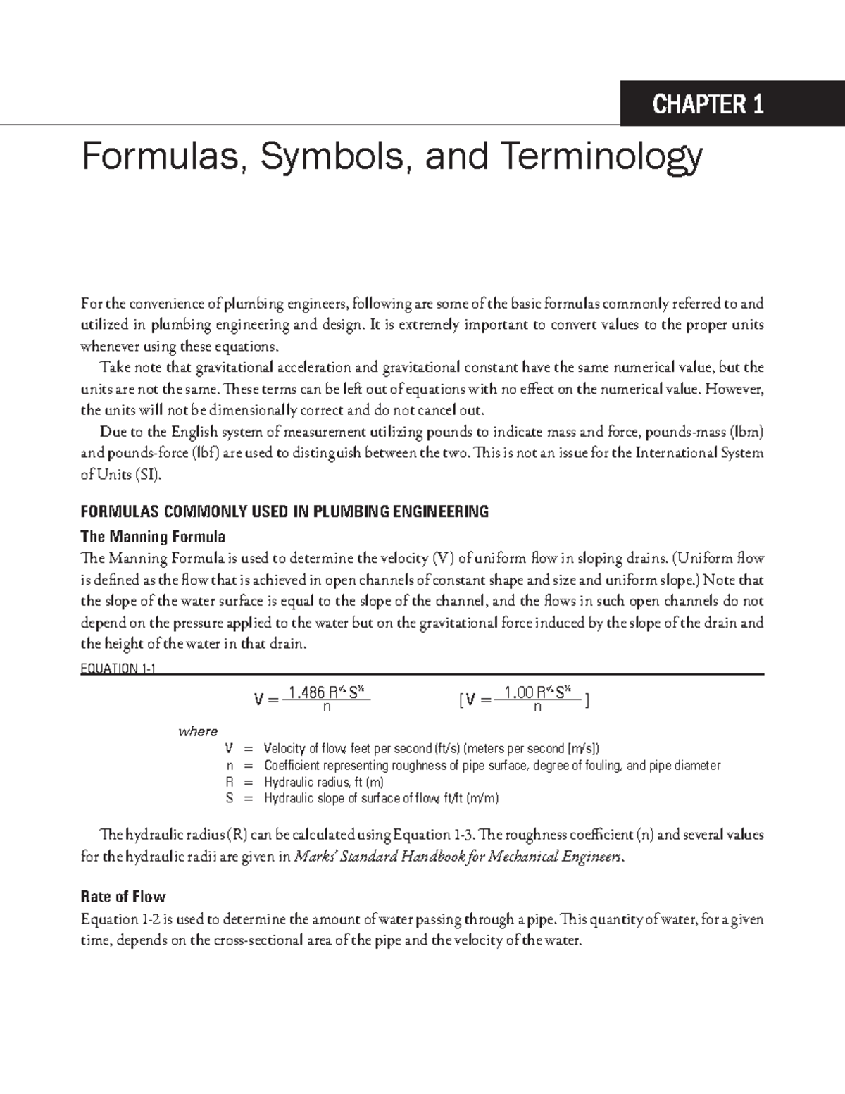 Plumbing Formula - For the convenience of plumbing engineers, following ...