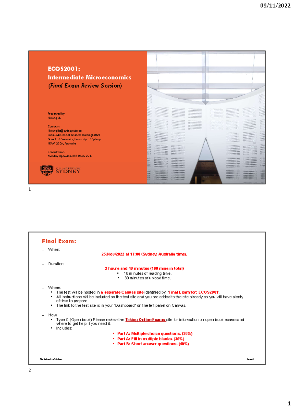 ECOS2001 Final Exam Review: Key Topics & Practice Questions - Studocu