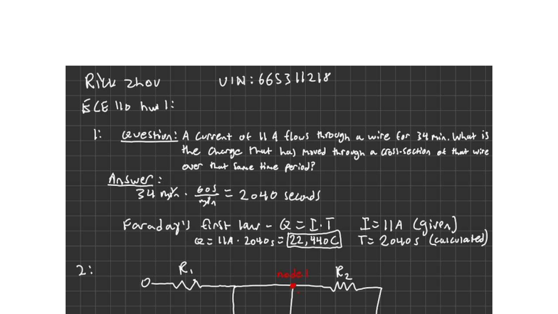 ECE 110 HW 1 - Current and Resistor Configurations Explained - Studocu