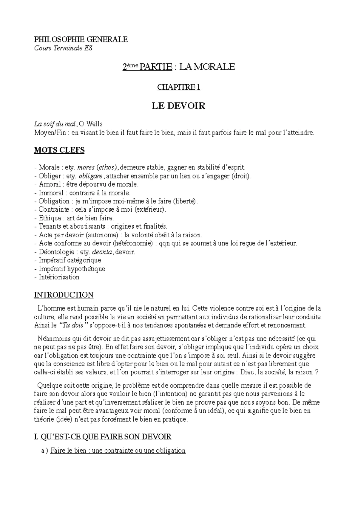 Le temps, cours de terminale de philosophie - Thème 3 : Le temps « Qu’est-ce donc que le temps ...