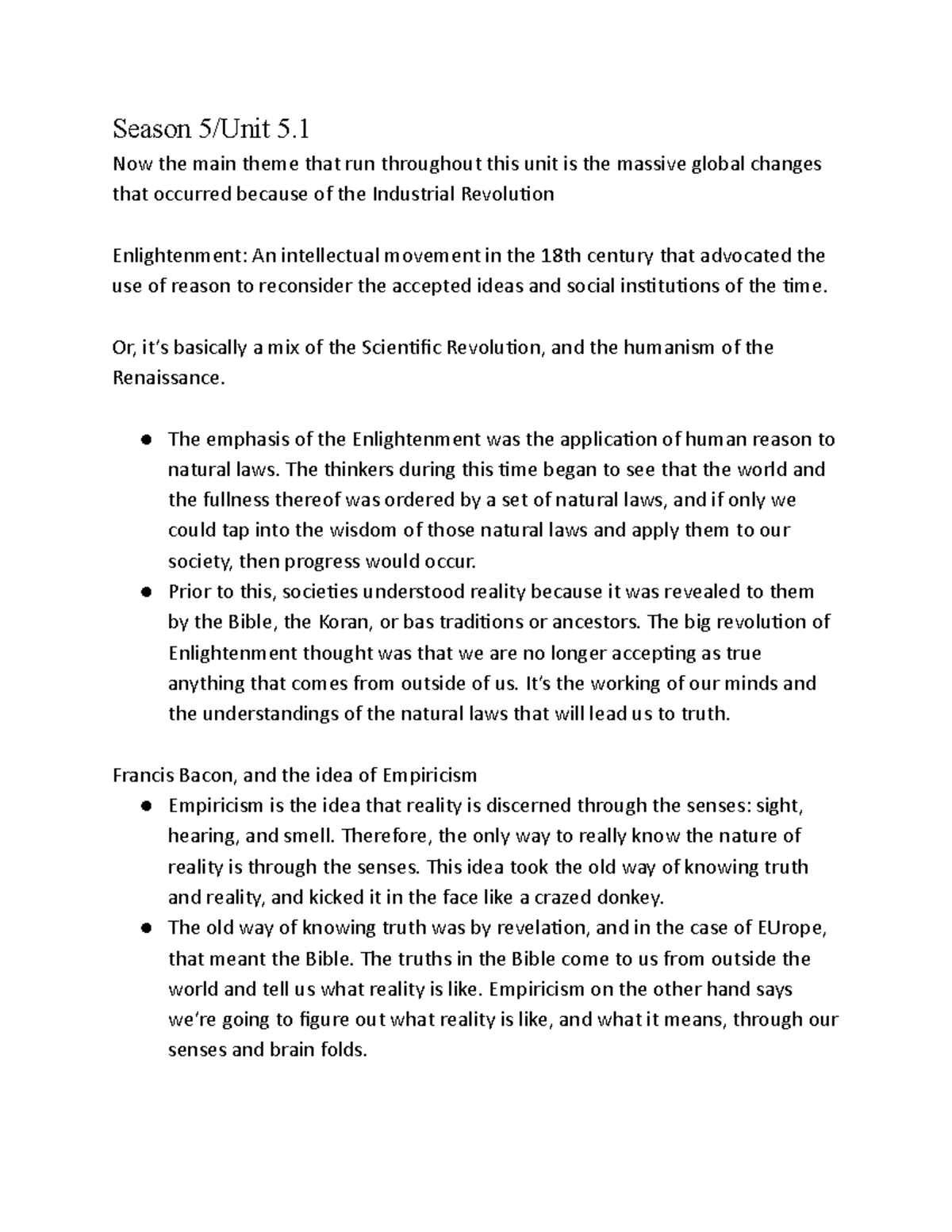 Heimler'S History- Season 5 UNIT 5[Revolutions] - Season 5/Unit 5. Now ...