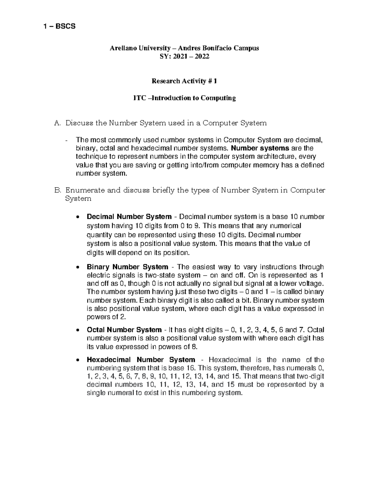 Types OF Number System USED IN Computer System - Accounting Information ...